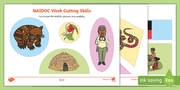 NAIDOC Week Cutting Skills Worksheet | Australian Resources