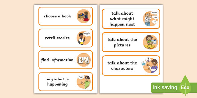 Reading Corner Skills Word Cards (Teacher-Made)