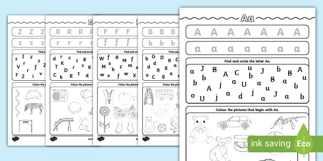 Alphabet 'Aa - Zz' Handwriting Activity Pack - EYLF
