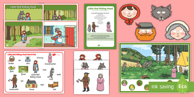 Little Red Riding Hood - Listen and Retell Oral Language Activity Pack