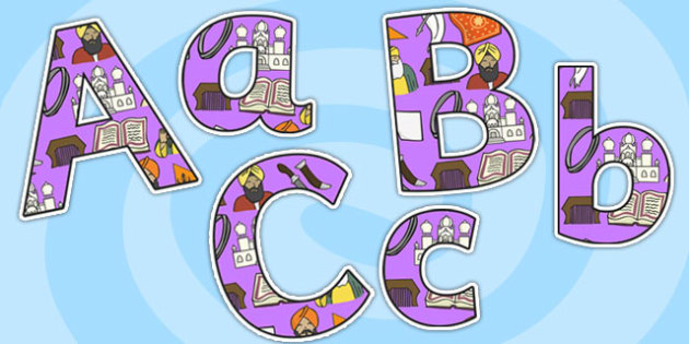 FREE! - Sikhi-Themed Display Lettering-sikhism, themed, display lettering,