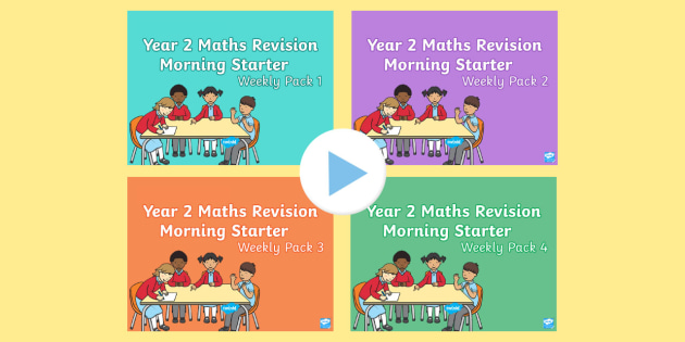 Year 2 SATs Survival: Maths Revision Morning Starter PowerPoint Pack