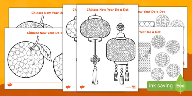 Chinese New Year Do a Dot Activity (teacher made)