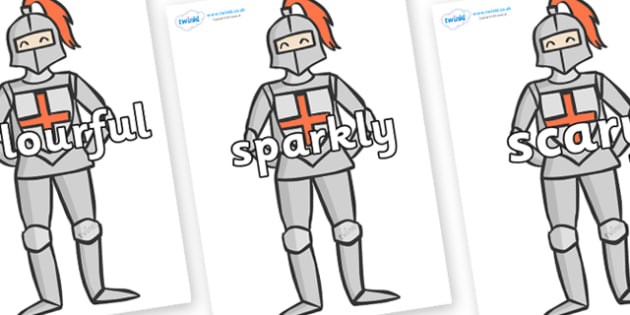 FREE! - Wow Words on Knights (teacher made)