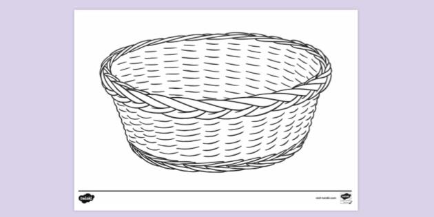 FREE! - Collection Basket Colouring Sheet | Colouring Sheets