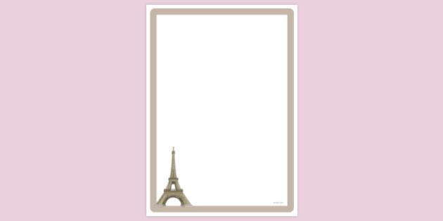 FREE! - Paris Page Border (teacher made)
