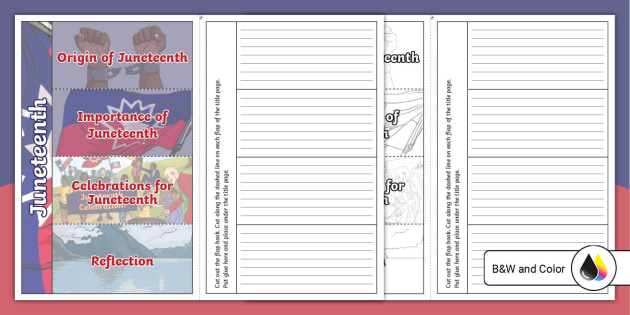 Juneteenth Flap Book Activity | Twinkl Resources USA
