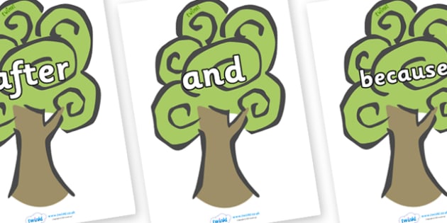 FREE! - Connectives on Trees (teacher made)