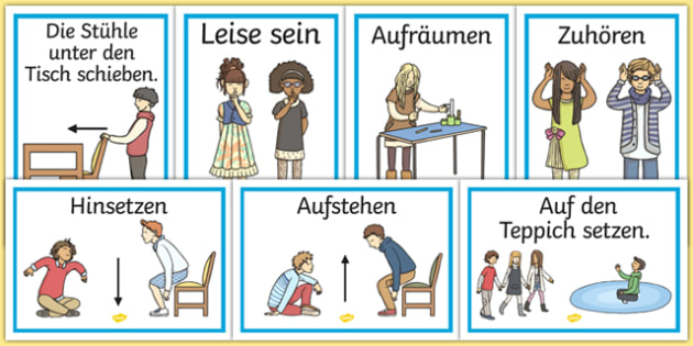 Classroom Instructions Display Posters