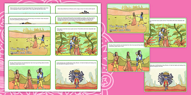 The Story of Rama and Sita Cards (teacher made)