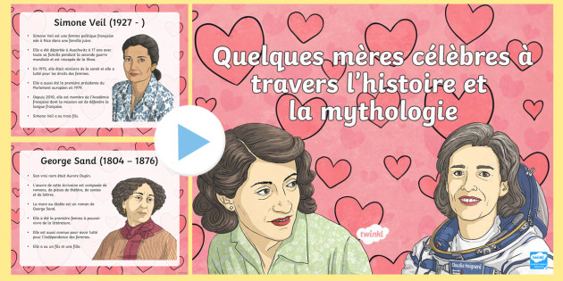 Présentation : Quelques femmes célèbres - La fête des mères