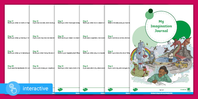 My imagination when reading journal | Twinkl (Teacher-Made)