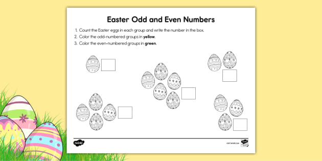 Easter Odd and Even Numbers Activity (teacher made)