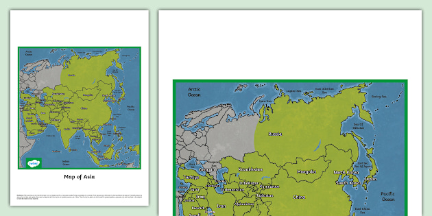 Kids Science Projects Asia Political Map Free Download