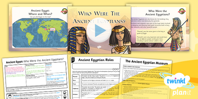 History: Ancient Egypt: Who Were the Ancient Egyptians UKS2 Lesson Pack 1