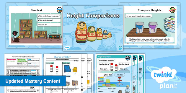 👉 Y1 Understanding Length and Height PlanIt Maths Lesson 1