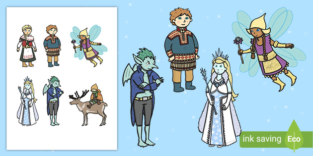 The Snow Queen Story Stick Puppets (teacher made)