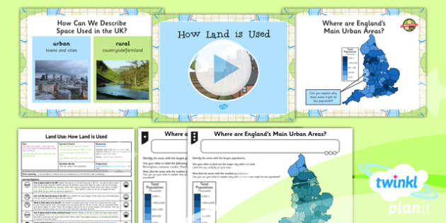 Geography: Land Use: How Land Is Used Year 3 Lesson Pack 5