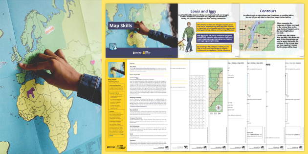 FREE! - BBC Children in Need - Geography Map Skills Lesson Pack