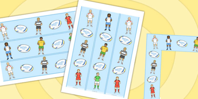 Rugby Display Borders