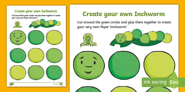 Inchworm Craft Activity -Arts and Crafts - Twinkl