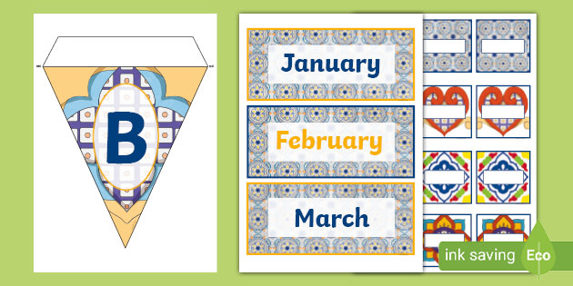 Spanish Talavera Birthday Chart