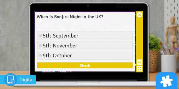 Fun Interactive Bonfire Night Quiz | Twinkl Puzzled