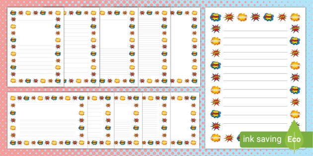 Action Words Page Borders (teacher made)