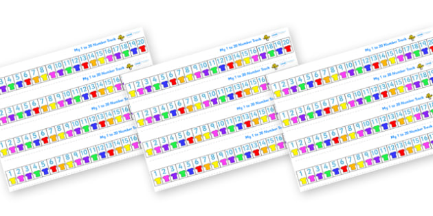T-Shirt Number Track (1-20) (teacher made)