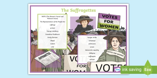 Suffragettes History • Twinkl.com.au