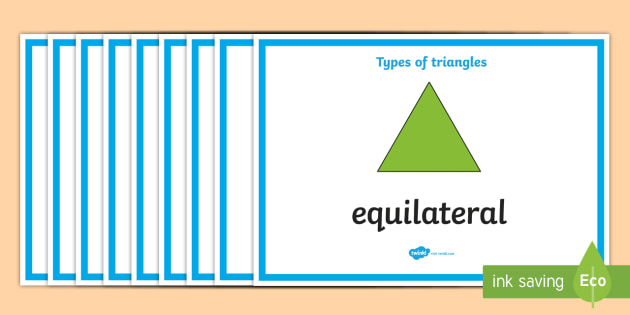 Types Of Triangles Display Posters (teacher made)