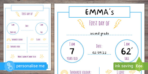 First Day of School Editable Poster | Twinkl Party