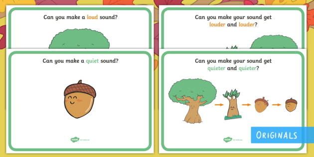 Little Acorns Loud and Quiet Music Cards (teacher made)