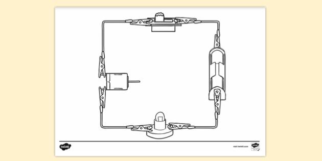 FREE! - Complete Circuit Colouring Sheet (teacher made)