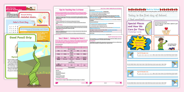 FREE! - Year 2 Term 1 Week 1 Remote Home Learning Pack