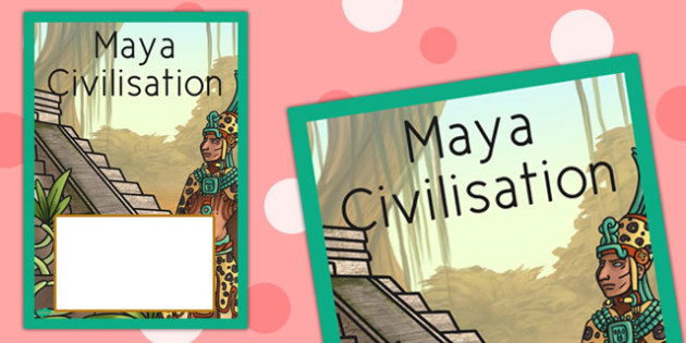 Maya Civilisation Book Cover (teacher made)