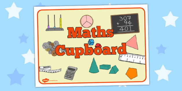 👉 Maths Cupboard Sign