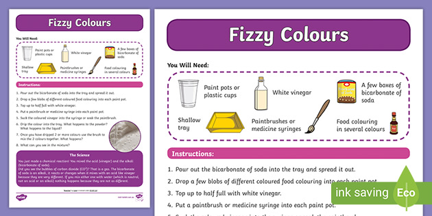 Fizzy Colours STEM Activity