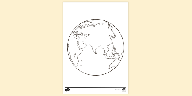 FREE! - Earth Colouring Page (teacher made)