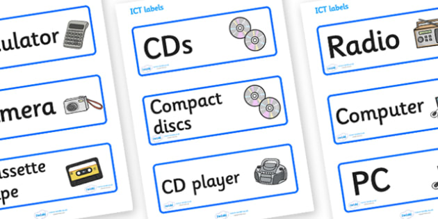 ICT Resource Labels - ICT Resource Labels, ICT, resource