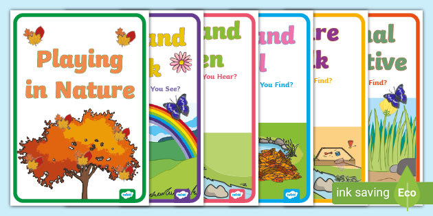 Nature Walking Prompts | Nature Play | Twinkl (teacher made)