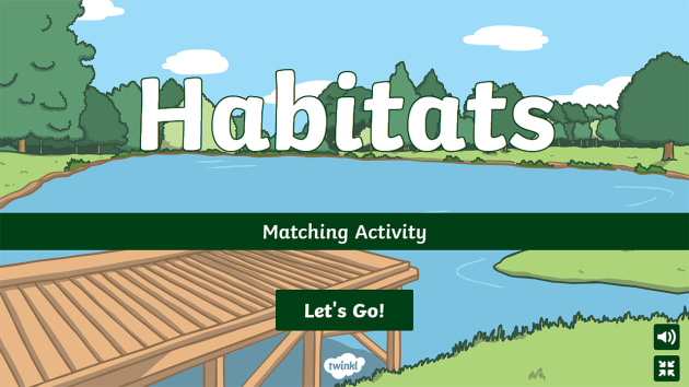 Habitats Interactive Word Mat Activity