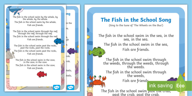 The Fish in the School Song (teacher made)
