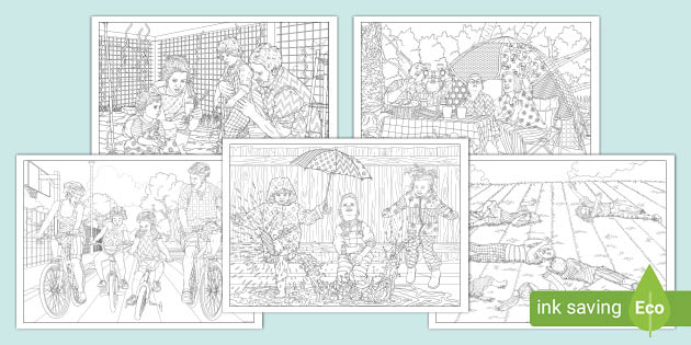 Mindfulness Colouring | Home Learning Art Lessons | Twinkl