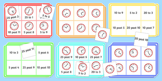 Mixed Time Bingo (teacher made)
