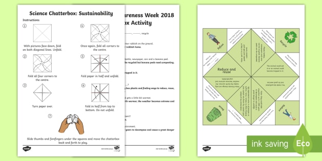 Twinkl Green Week Chatterbox Activity (teacher made)