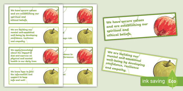 Four Purposes Statements: Healthy, Confident Individuals