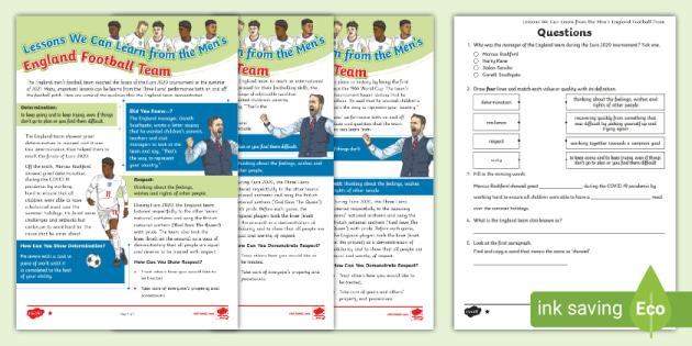 UKS2 Lessons We Can Learn from the England Football Team