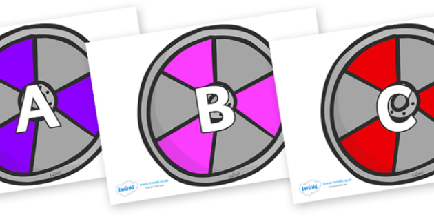 FREE! - A-Z Alphabet on Shields (teacher made)