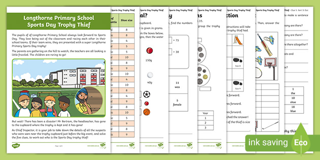 The Mystery of the Sports Day Trophy Maths Game